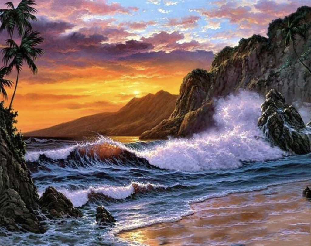Diamond painting The Sunset - Diamond Painting Quality